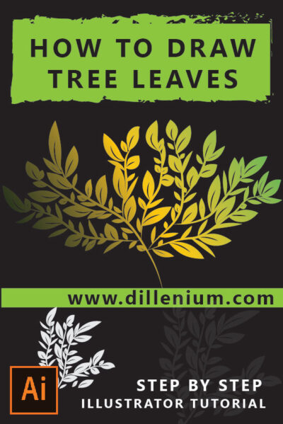 Tree Illustration Vector - How to Make Leaf Brush - Illustrator Tutorials